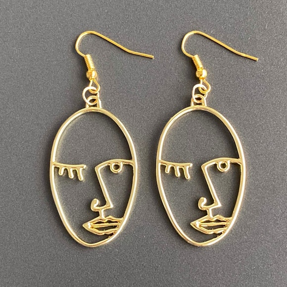 Jewelry | New Human Face Earrings In Gold Color | Poshmark